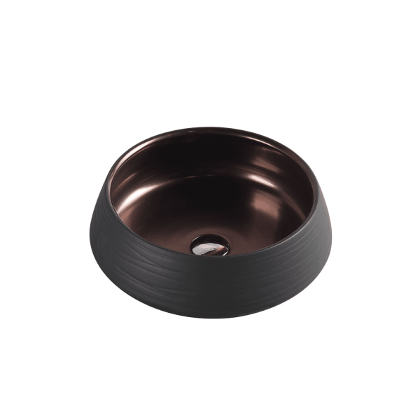 Darlington Counter Top Vanity Basin - Matt Black & Midnight Bronze ...