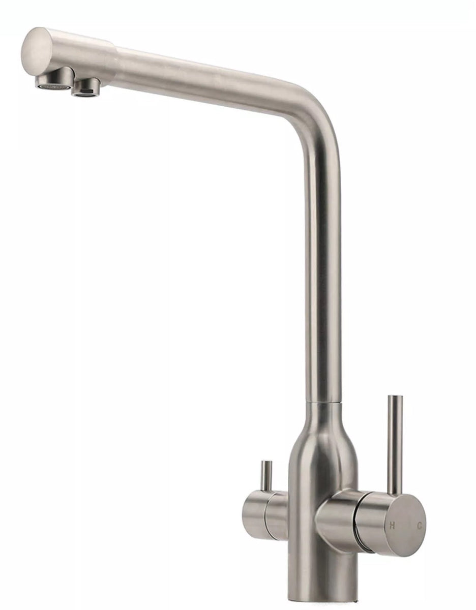 Eva 3 Way Kitchen Sink Mixer - Brushed Nickel – The Tapware Outlet