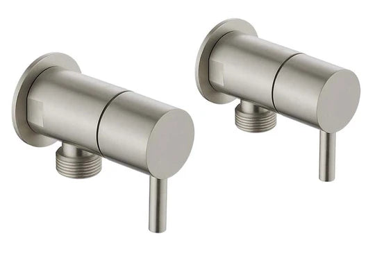 Coral Washing Machine Taps -Brushed Nickel – The Tapware Outlet