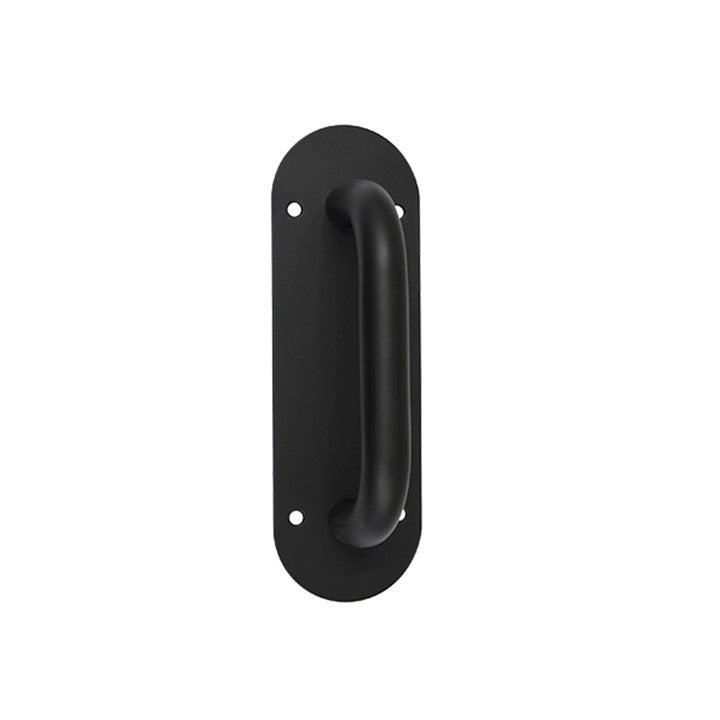 Oval Shaped Push and Pull Door Plate - Matt Black Finish – The Tapware ...