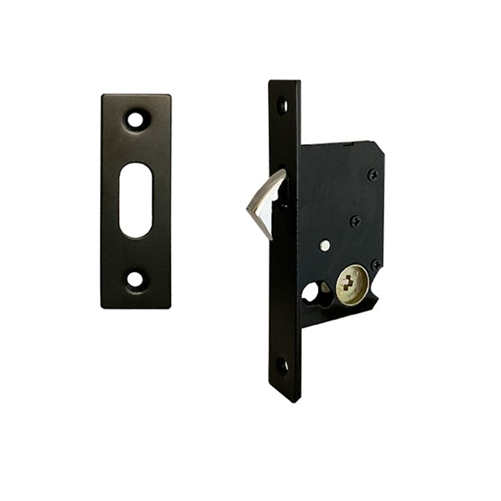 Sliding Hook Lock with a Narrow Backset - Matt Black – The Tapware Outlet