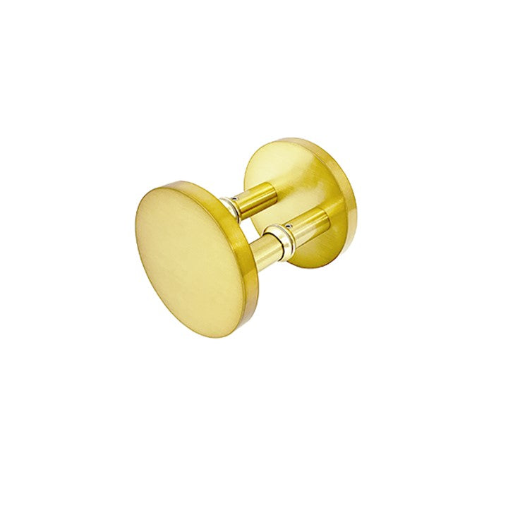 Brass Finish 100mm Round Plate Door Pulls (Pair) - Nash Series – The ...