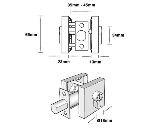 Single Cylinder Deadbolt - Gunmetal Finish – The Tapware Outlet
