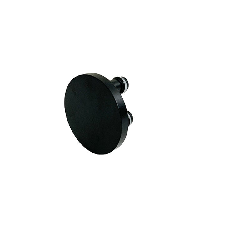 Matt Black 100mm Round Plate Door Pulls (Single) - Coral Series – The ...