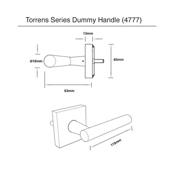 Eva Series Dummy Handle - Pure White Finish – The Tapware Outlet