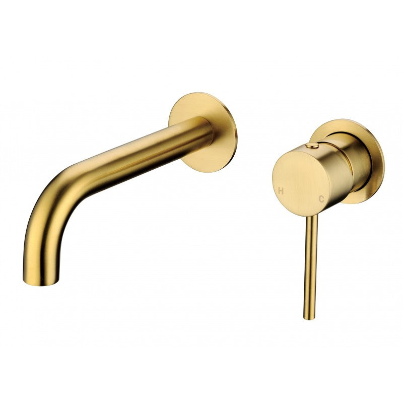 Bella Wall Mixer & Spout Combination - Brushed Gold – The Tapware Outlet
