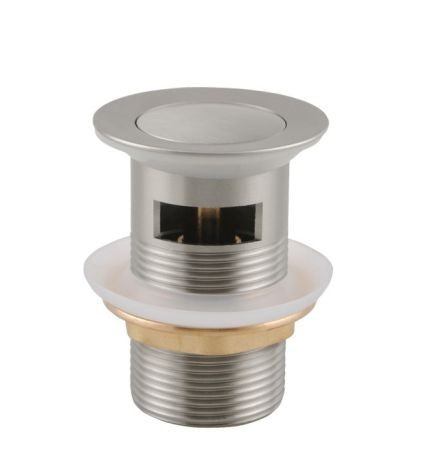 Pop Up Plug & Waste 32mm With Overflow - Brushed Nickel – The Tapware ...